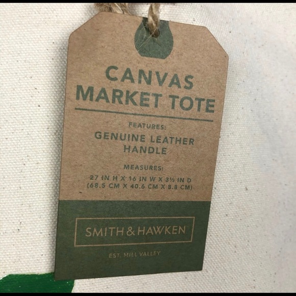 Smith & Hawken | Bags | Smith Hawkin Canvas Reusable Market Totenwt ...